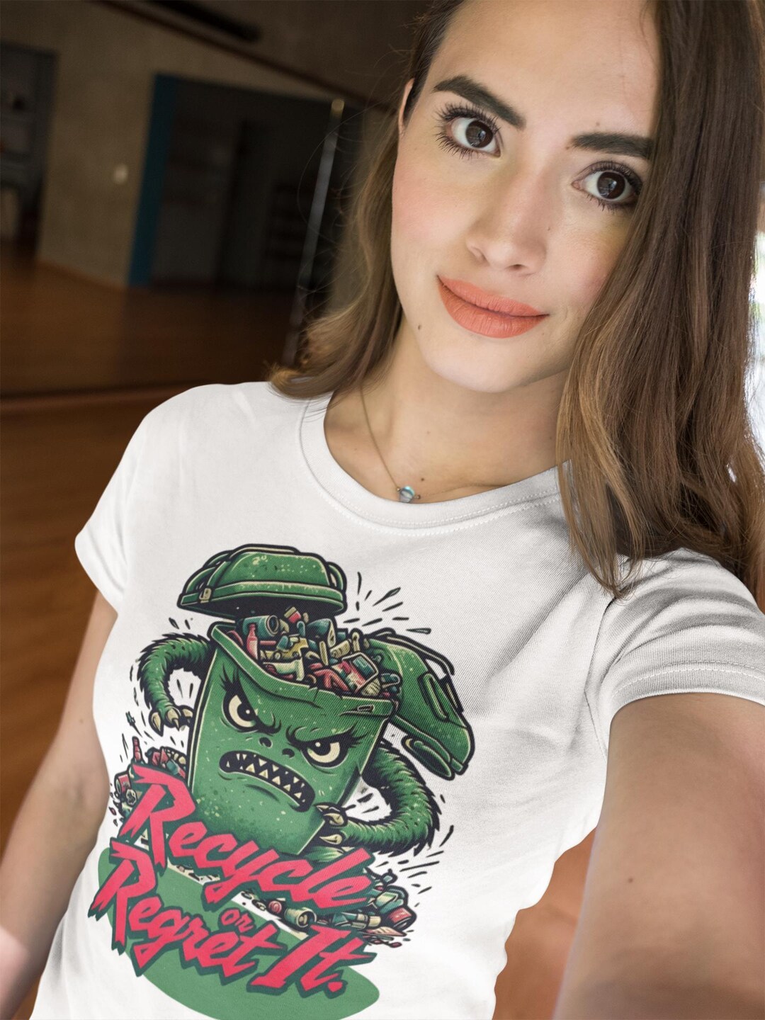 Recycle or Regret It Angry Cartoon Recycling Bin Design - Etsy