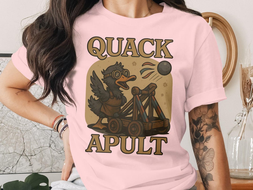 Quackapult Duck Meme Shirt, Funny Goggles Duck Catapult - Etsy