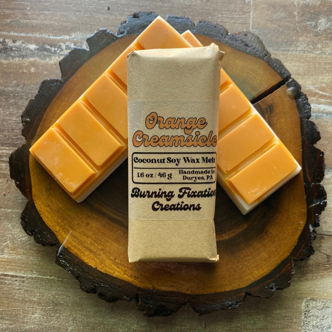 Orange Creamsicle Wax Melt, Snap Bar, Handmade, Dreamsicle, Citrus ...