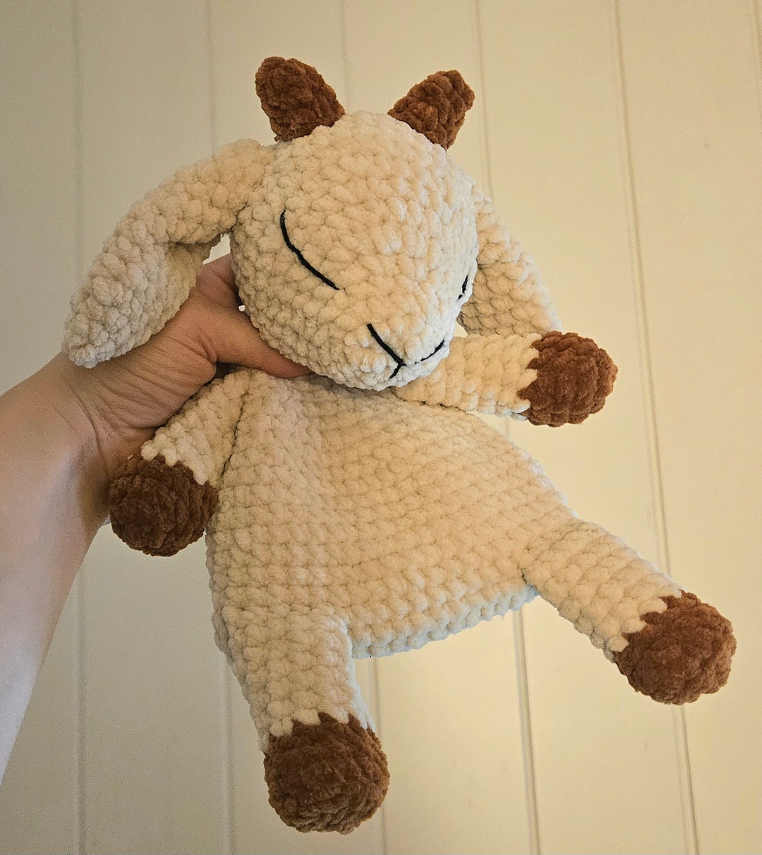 Gilbert the Sleepy Goat | Lovey | Crochet Pattern | US and Norwegian ...