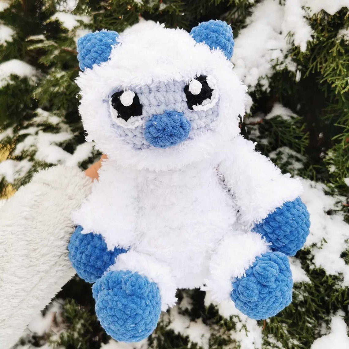 Frostbite the Yeti PDF Crochet Pattern US and Norwegian Terms Plushie ...