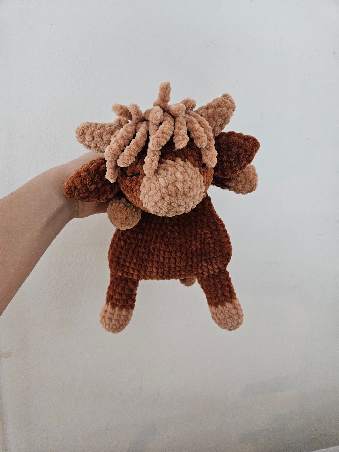 Huey the Sleepy Highlander | Crochet Pattern | US Terms | Lovey | PDF ...