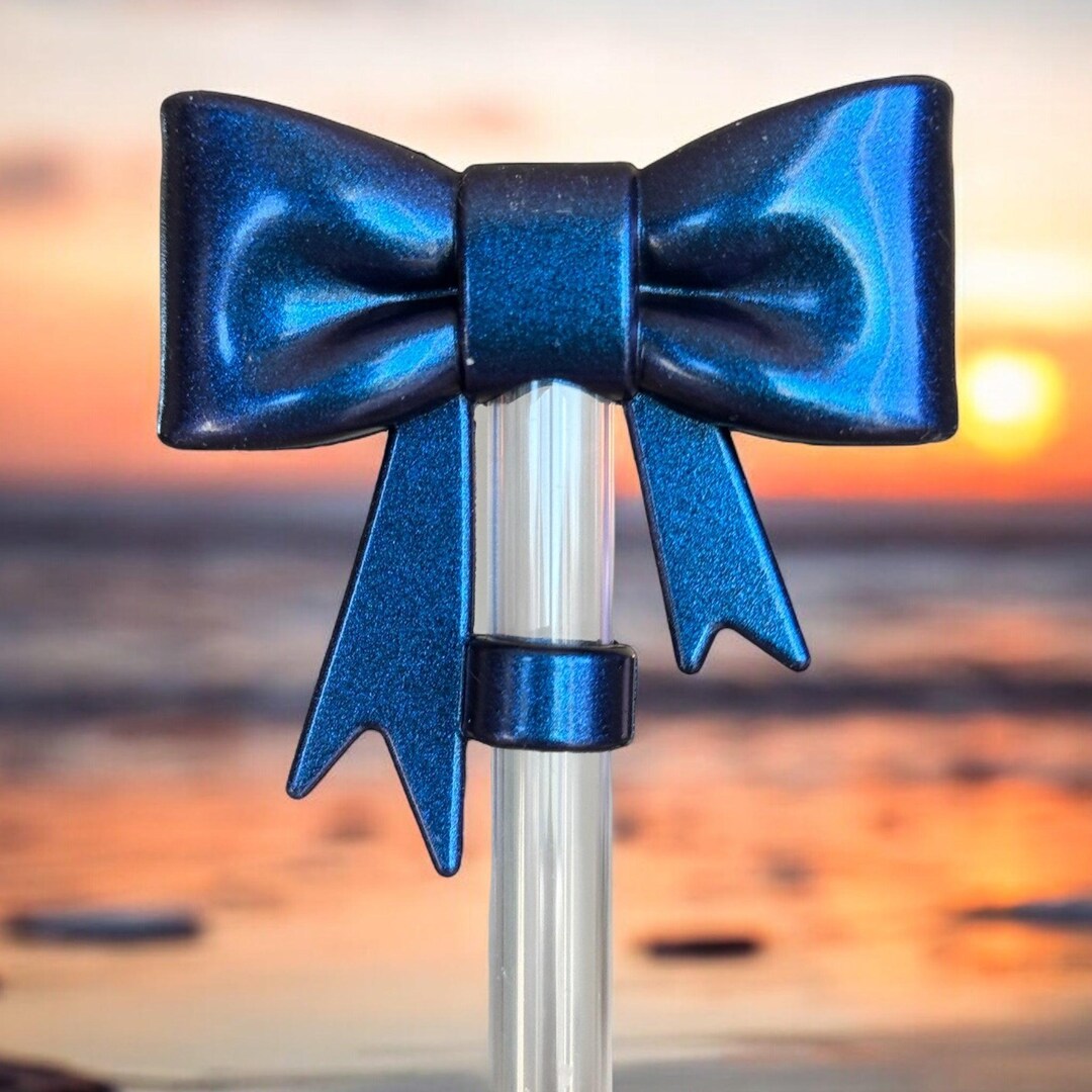 3D Chroma Bow | Shimmer | Straw Topper 10mm - Etsy