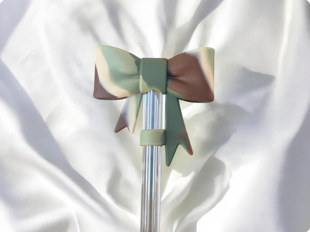 Tactical Drip | Matte | Camo | 3D Bow | Straw Topper 10mm - Etsy