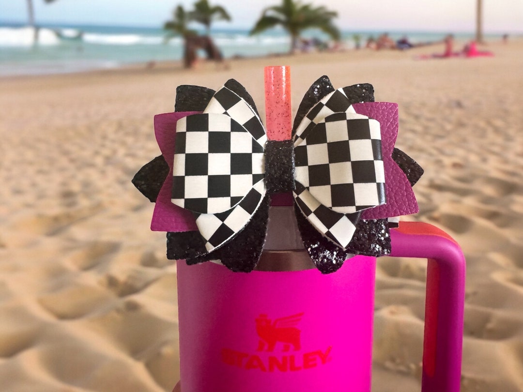 Vivid Violet Checkers Glow in the Dark Bow - Etsy