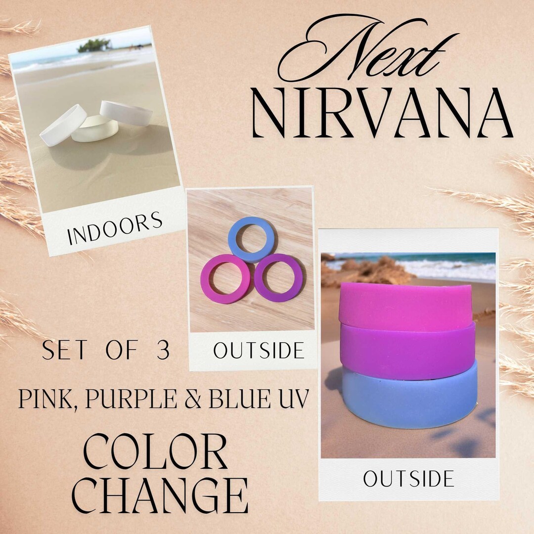 UV Color Change Purple, Pink & Blue Bundle | 3 Pack | Silicone Tumbler ...