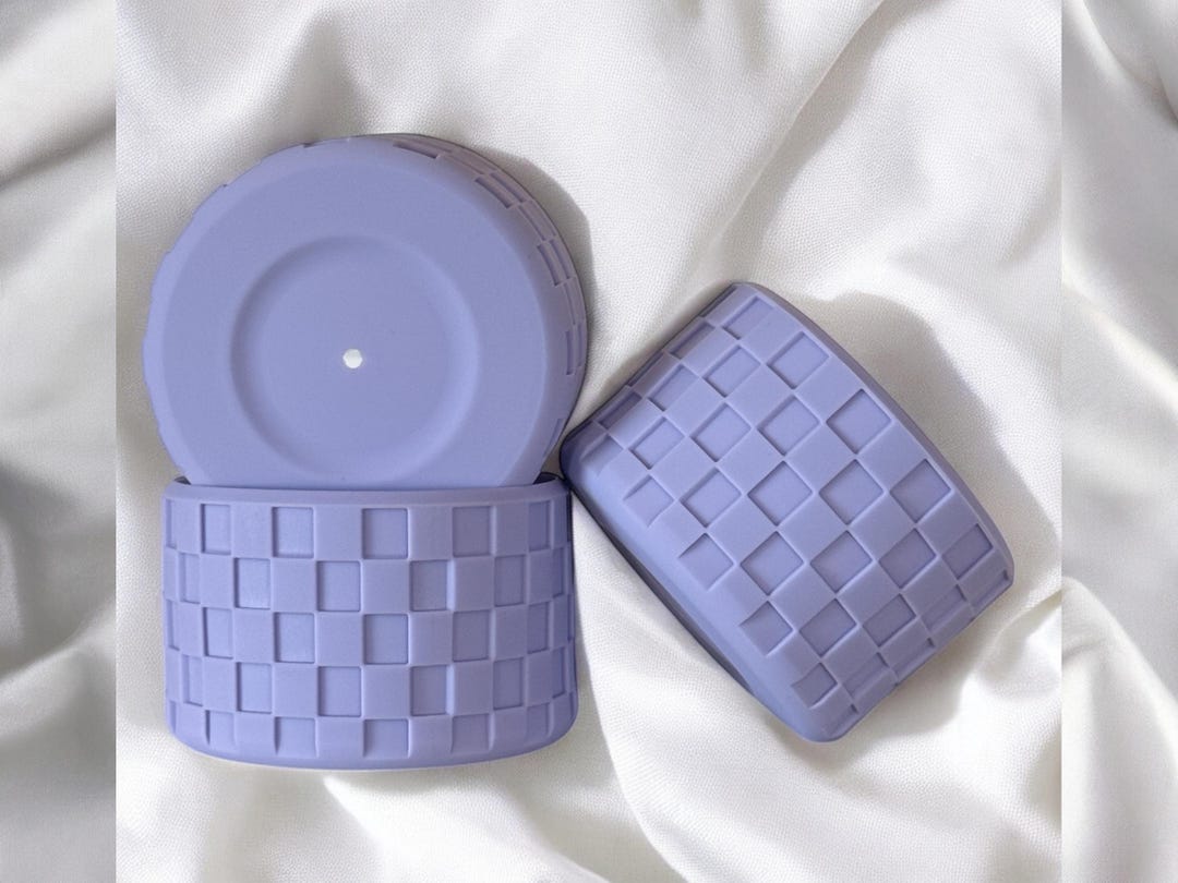 Lavender Checkers | Silicone Tumbler Boot - Etsy