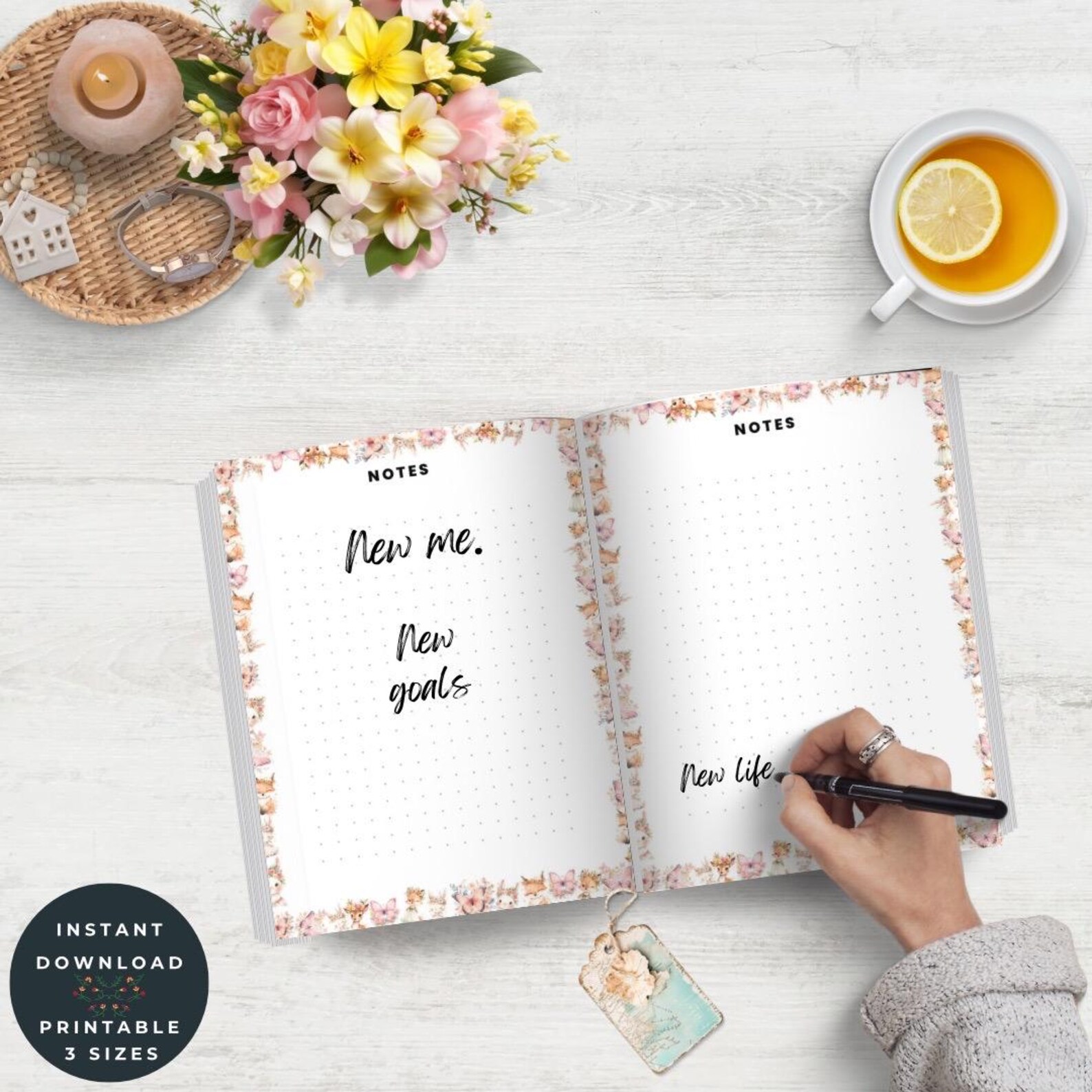 Printable Goal Tracker, Action Plan Worksheet, Notes Page for Artists ...