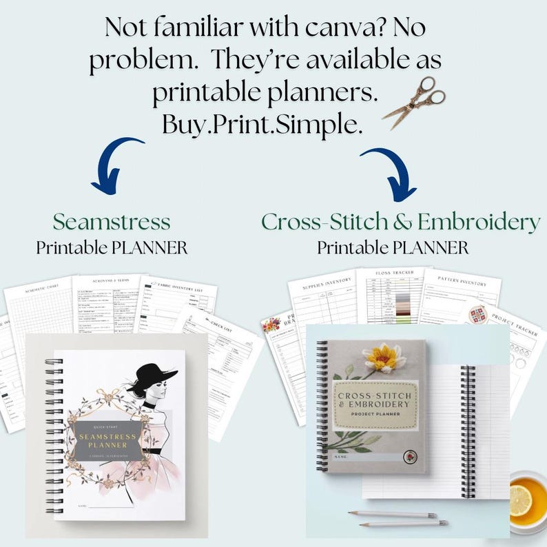 Seamstress Planner Canva Template Minimalist,sewing & Alterations ...