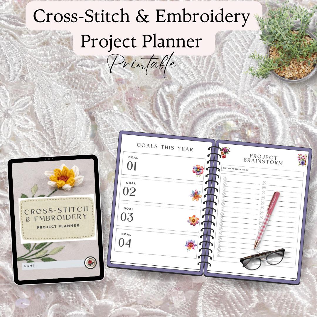 Cross-stitch & Embroidery Printable Project Planner|craft Digital ...