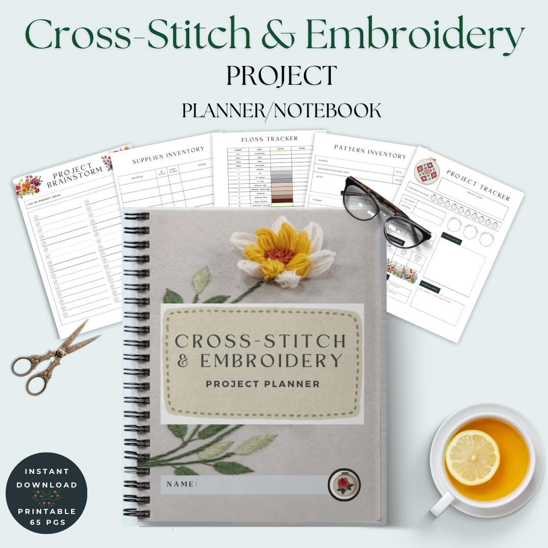 Cross-stitch & Embroidery Printable Project Planner|craft Digital ...
