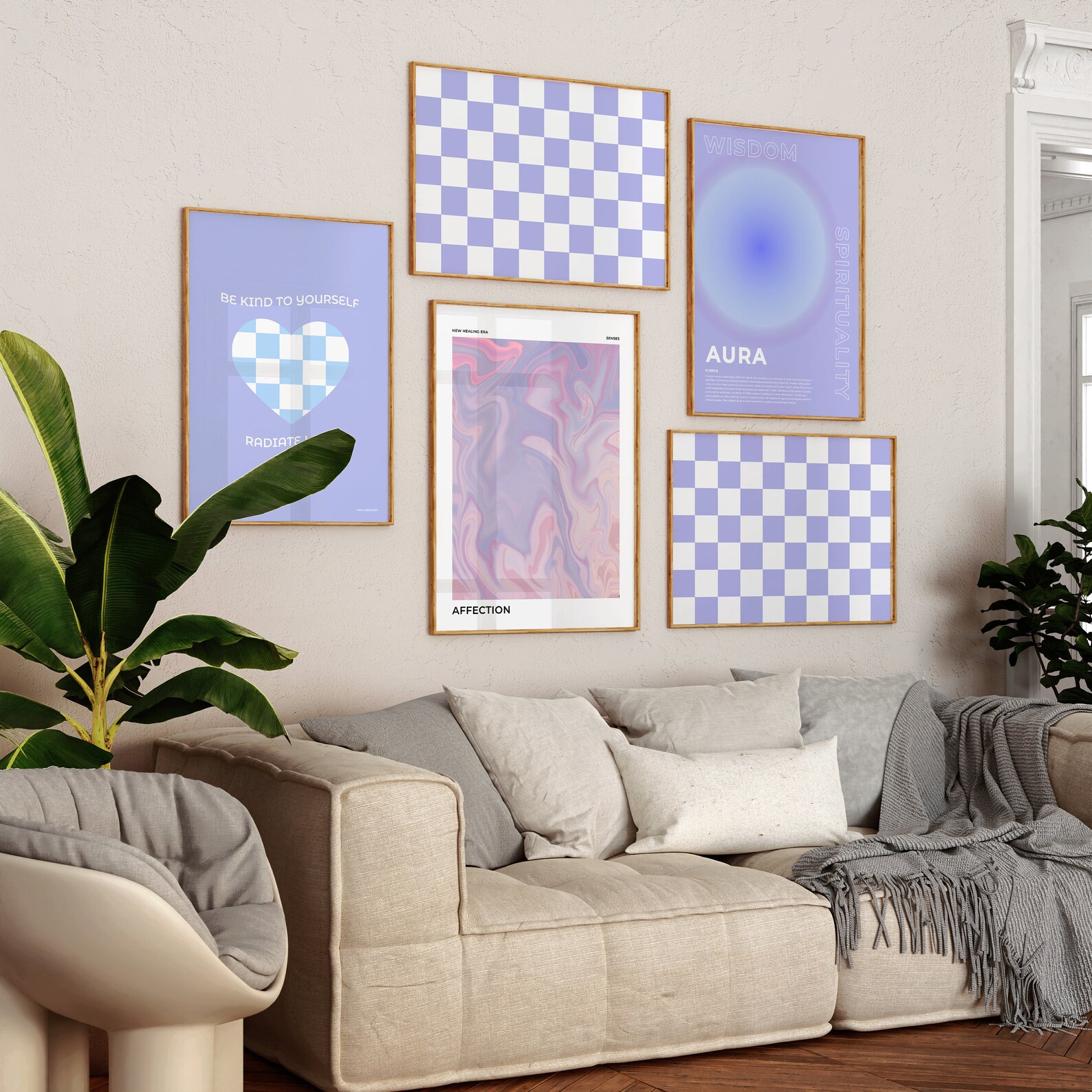 Spiritual Poster Set Affirmative Poster Set Aura Poster Set - Etsy
