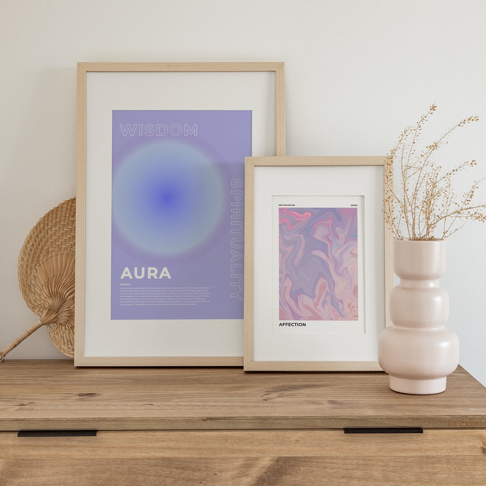 Spiritual Poster Set Affirmative Poster Set Aura Poster Set - Etsy