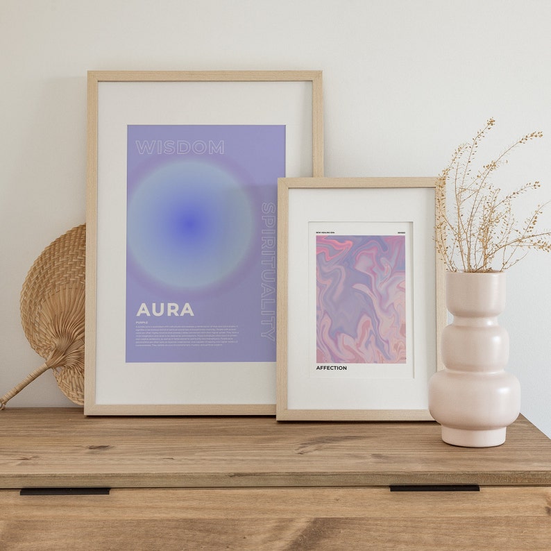 Spiritual Poster Set Affirmative Poster Set Aura Poster Set - Etsy