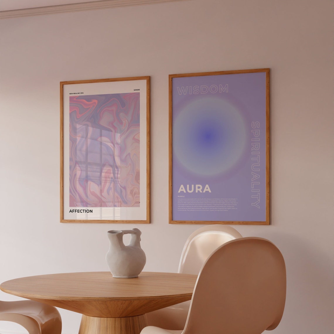 Spiritual Poster Set Affirmative Poster Set Aura Poster Set - Etsy