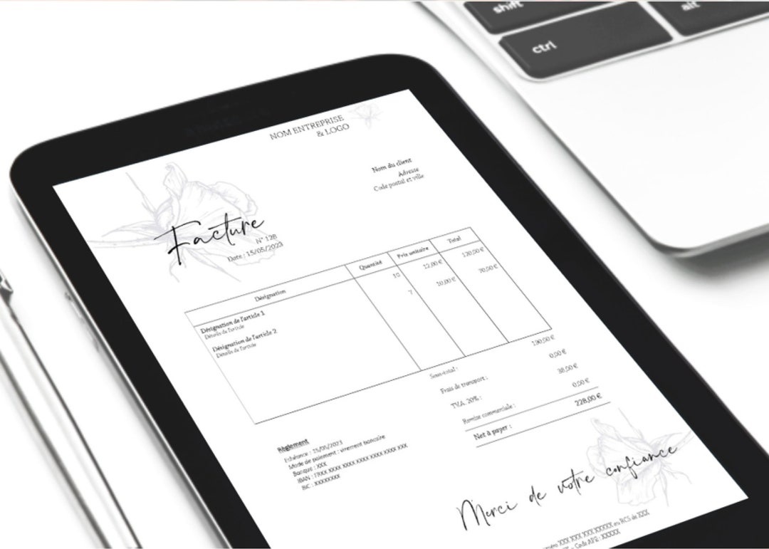 Invoice Template Printable Invoice Template Editable Invoice - Etsy Canada