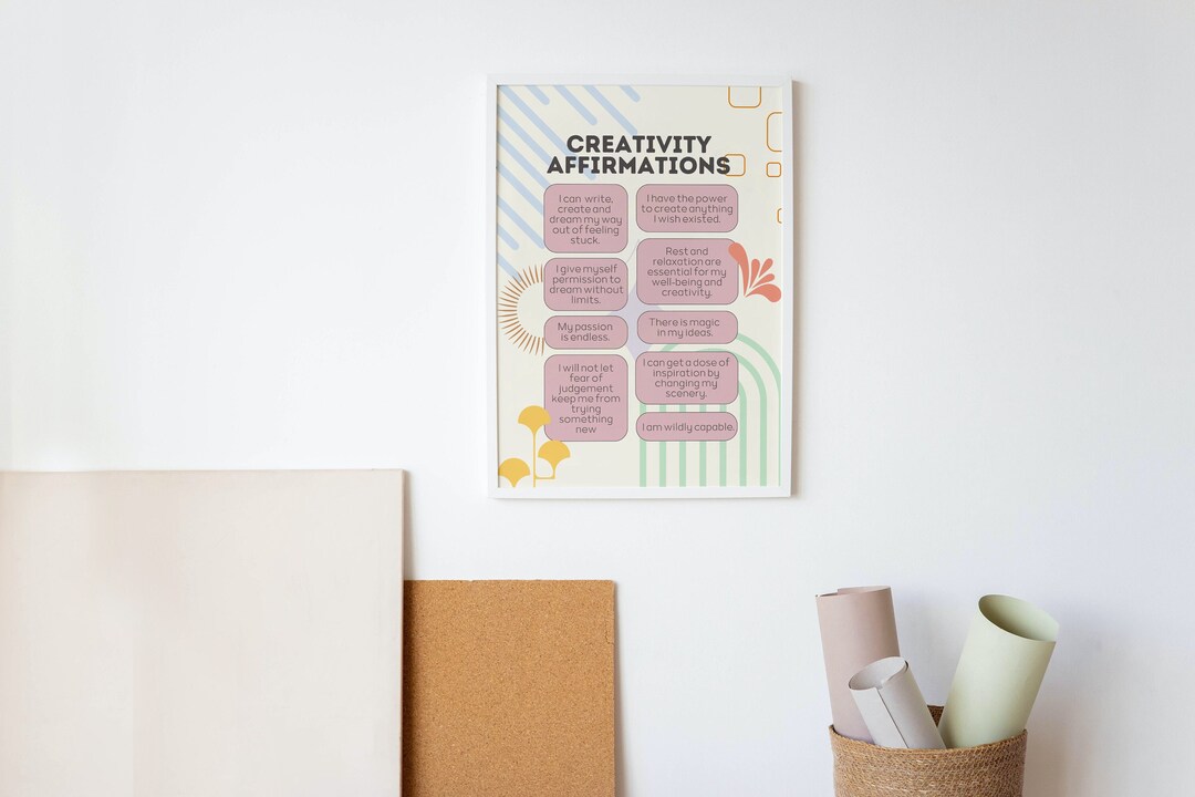 Positive Affirmations for Creativity Instant Printable for - Etsy