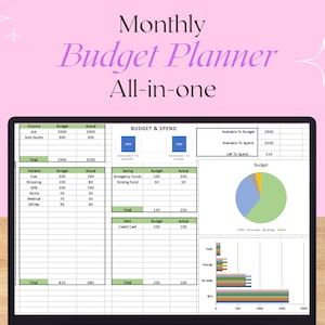 Budget Planner Google Sheets Monthly Budget Spreadsheet Excel Weekly ...