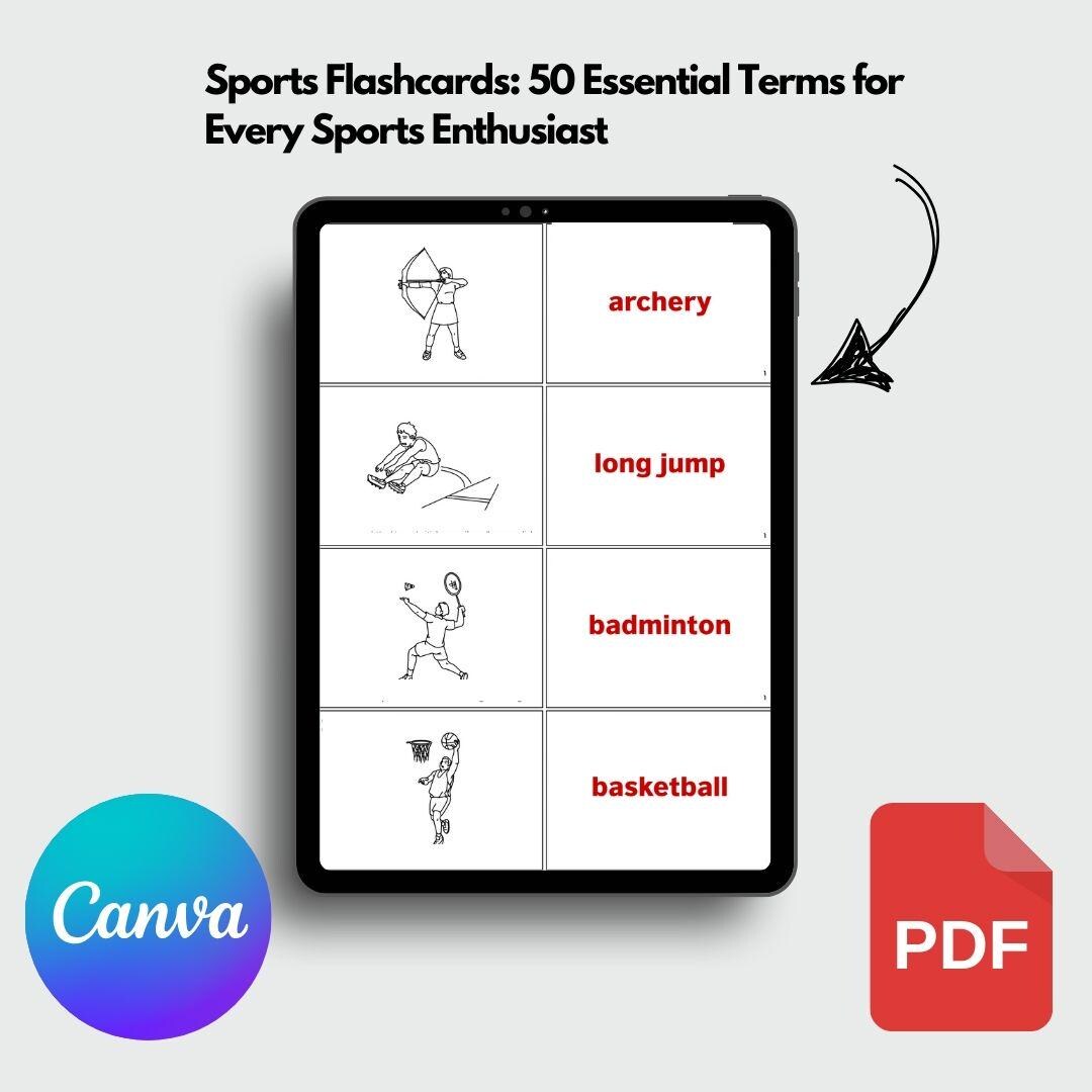 Sports Flashcards: 50 Essential Terms for Every Sports Enthusiast ...