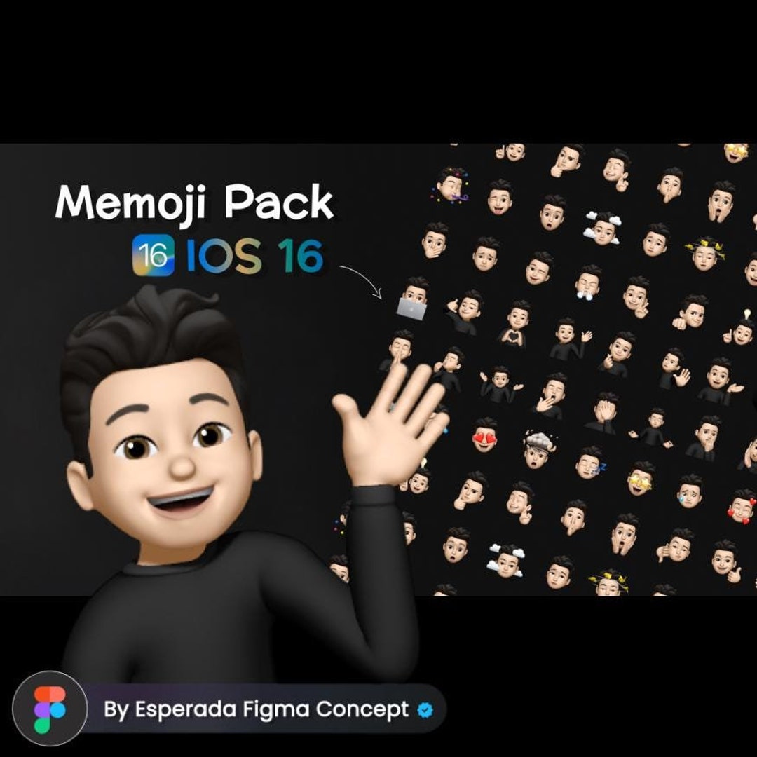 50 Ios 16 Compatible Memoji Stickers Customizable Emoji Avatars for Imessage & Social Media ...