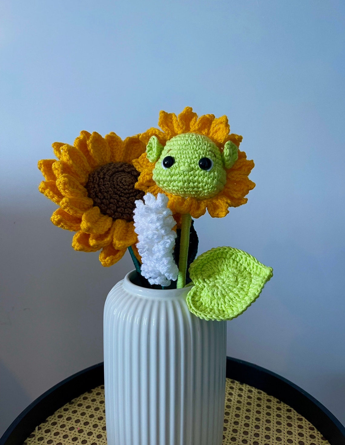 Crochet Handmade Sunflower Shrek - Etsy