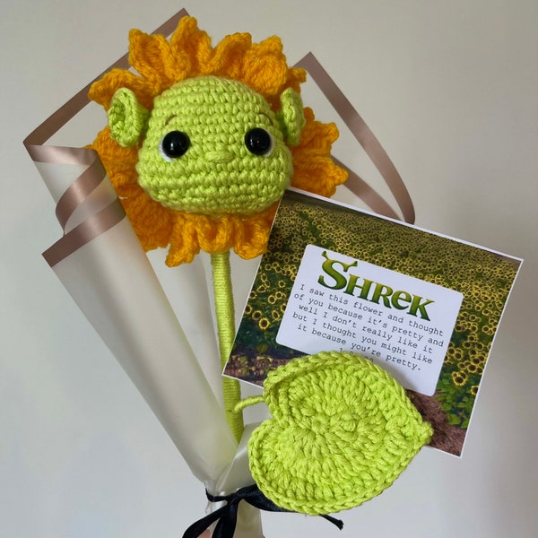 Sunflower Shrek Bouquet - Etsy