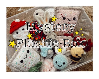 Mystery Plushie Box Crochet Handmade Plushies Surprise Box/bag - Etsy