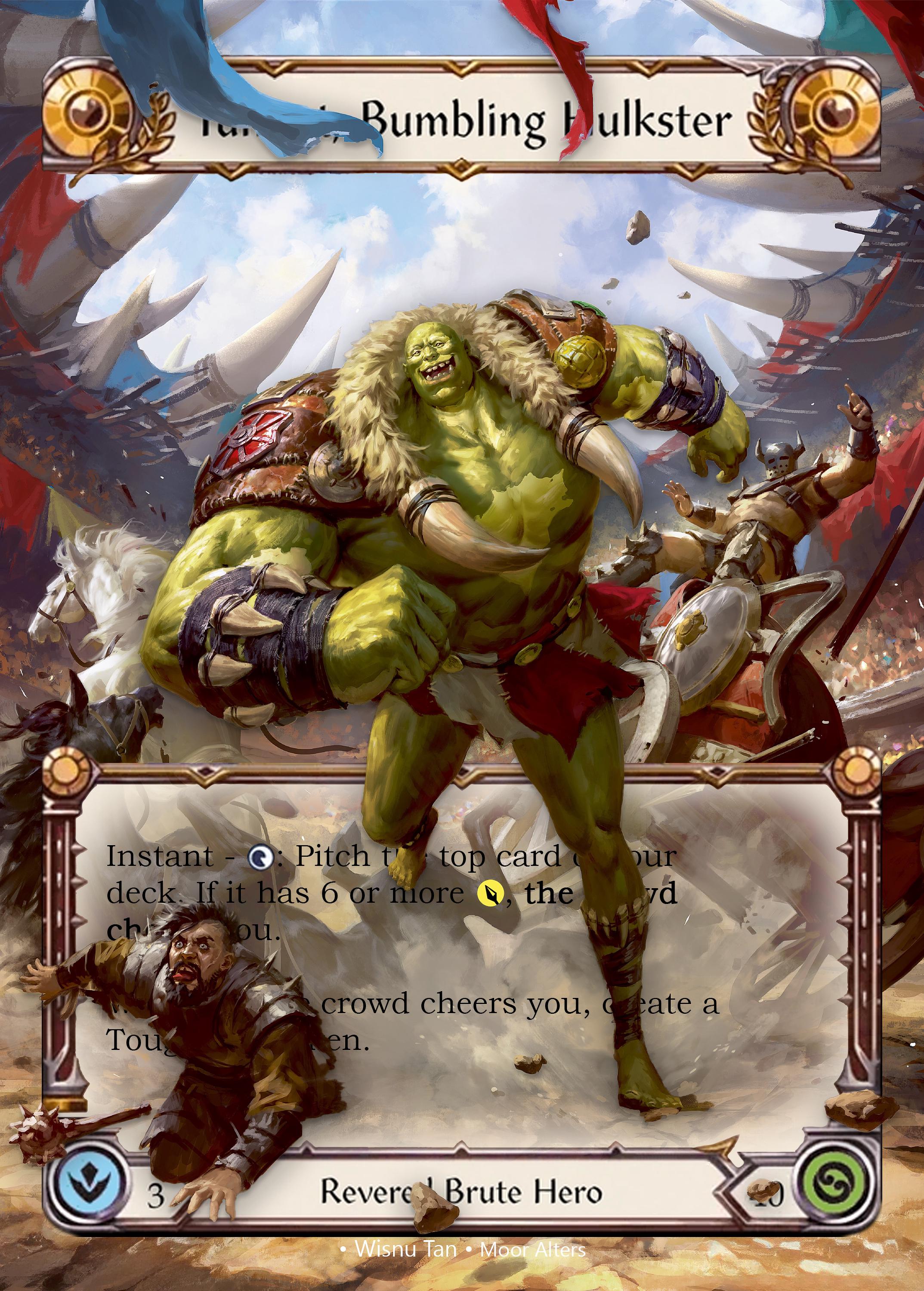 Tuffnut, Bumbling Hulkster - Alter Token - Flesh and Blood TCG - Etsy