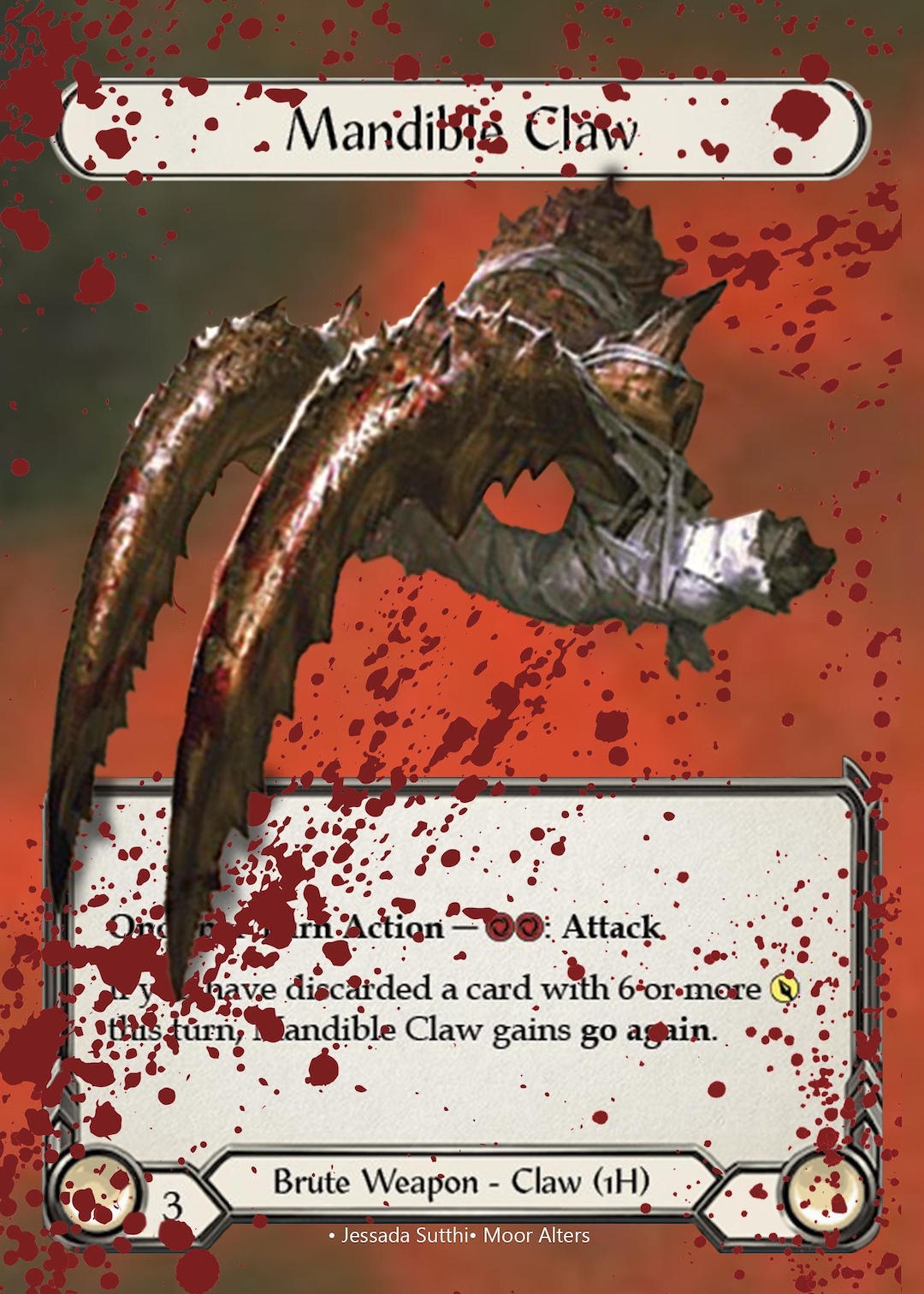 Mandible Claw - Alter Token - Flesh and Blood TCG - Etsy