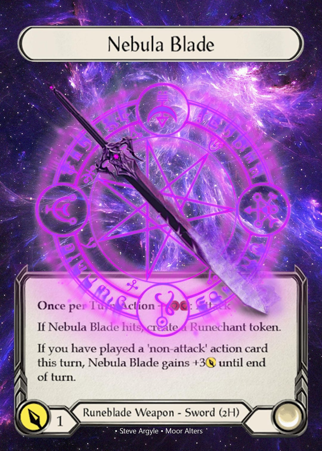 Nebula Blade - Alter Token - Flesh and Blood TCG - Etsy