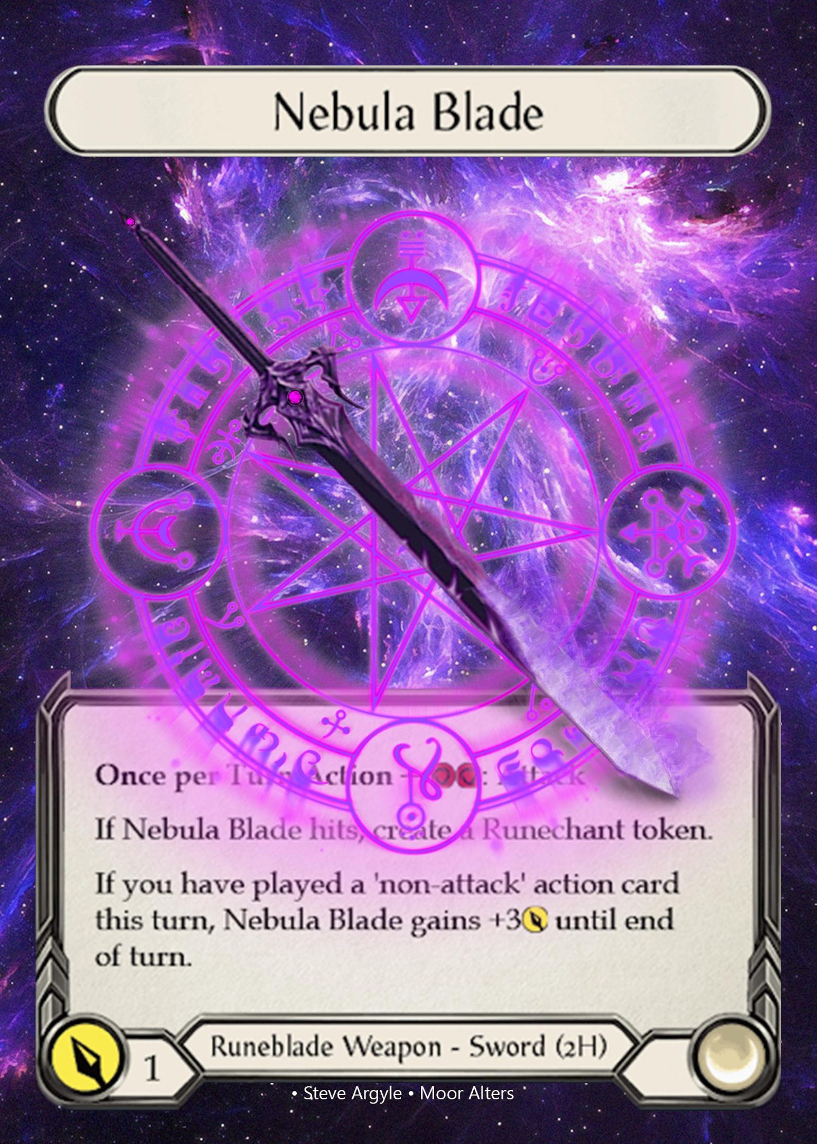 Nebula Blade - Alter Token - Flesh and Blood TCG - Etsy