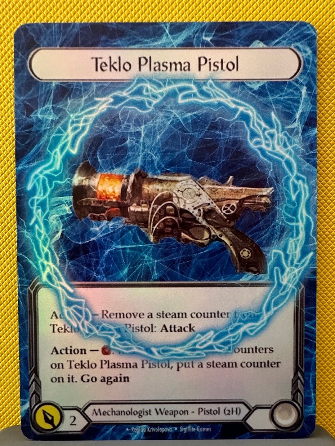 Teklo Plasma Pistol Alter Token Flesh and Blood TCG - Etsy UK