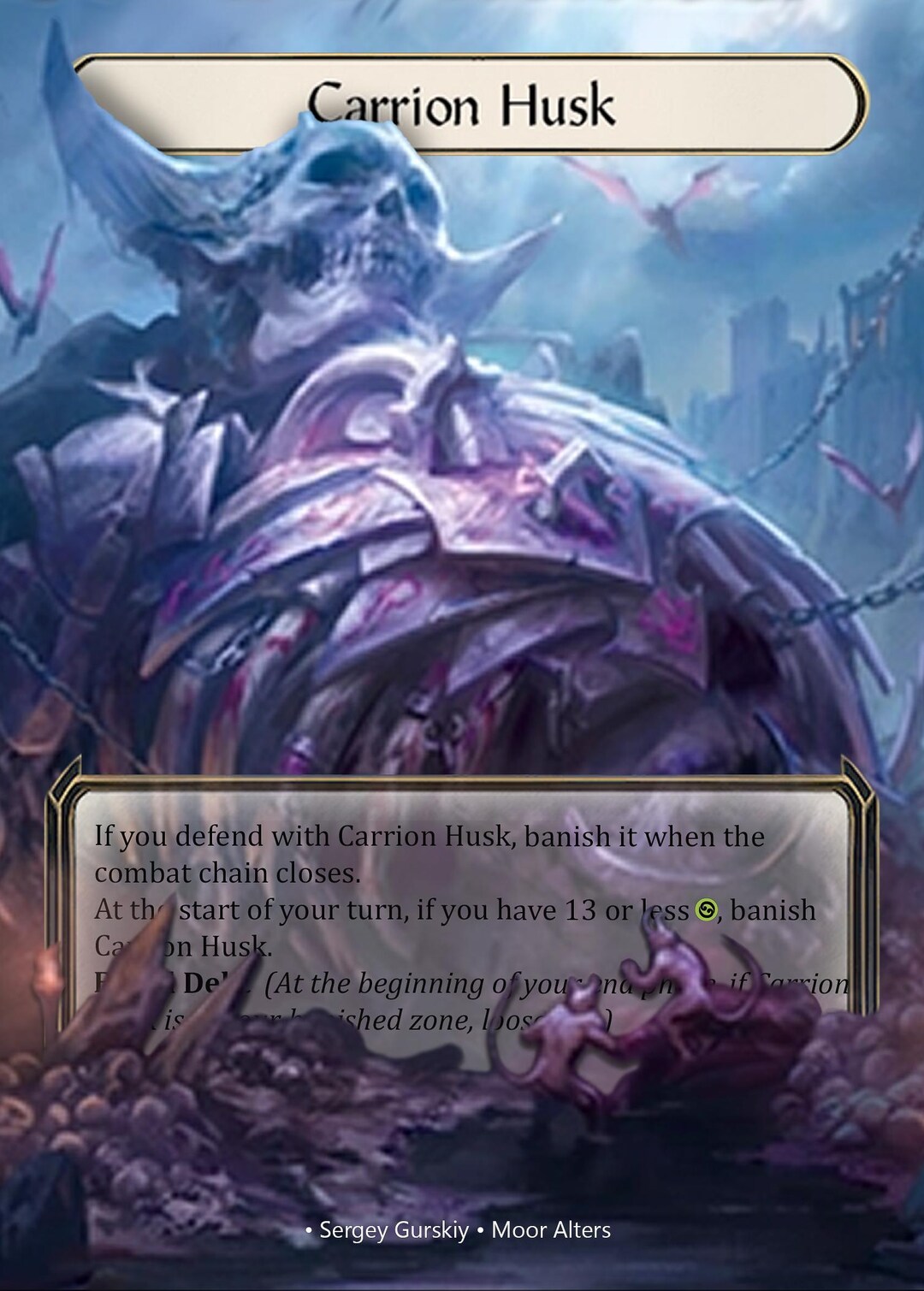 Carrion Husk - PROXY - Flesh and Blood TCG - Etsy