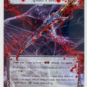 Spiders Bite Alter Token Flesh and Blood TCG - Etsy