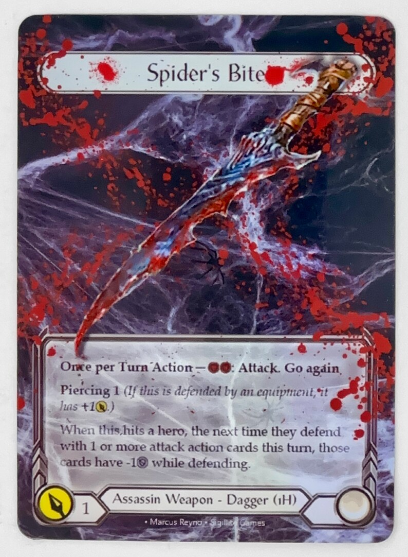 Spiders Bite Alter Token Flesh and Blood TCG - Etsy