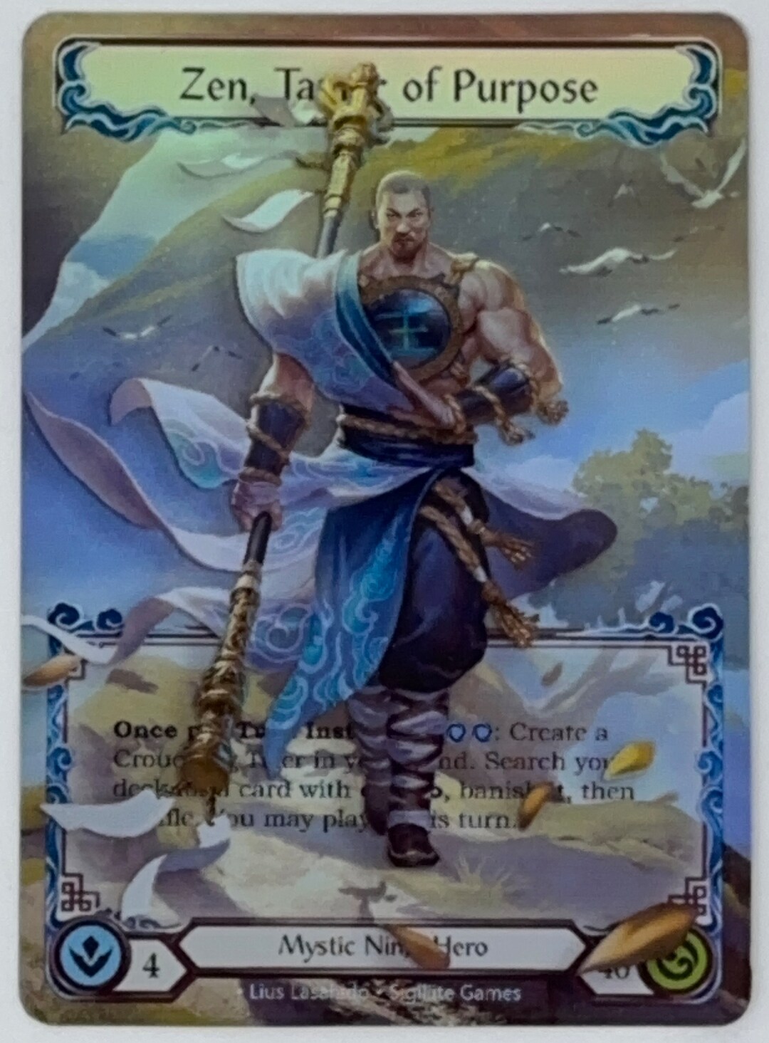 Zen, Tamer of Purpose Alter Token Flesh and Blood TCG - Etsy
