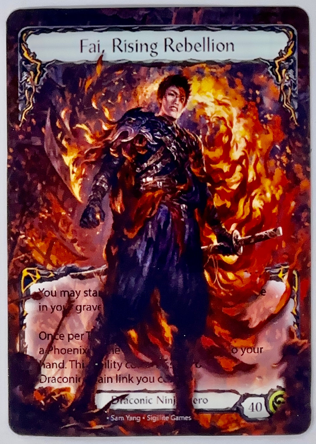 Fai, Rising Rebellion Alter Token Flesh and Blood TCG - Etsy