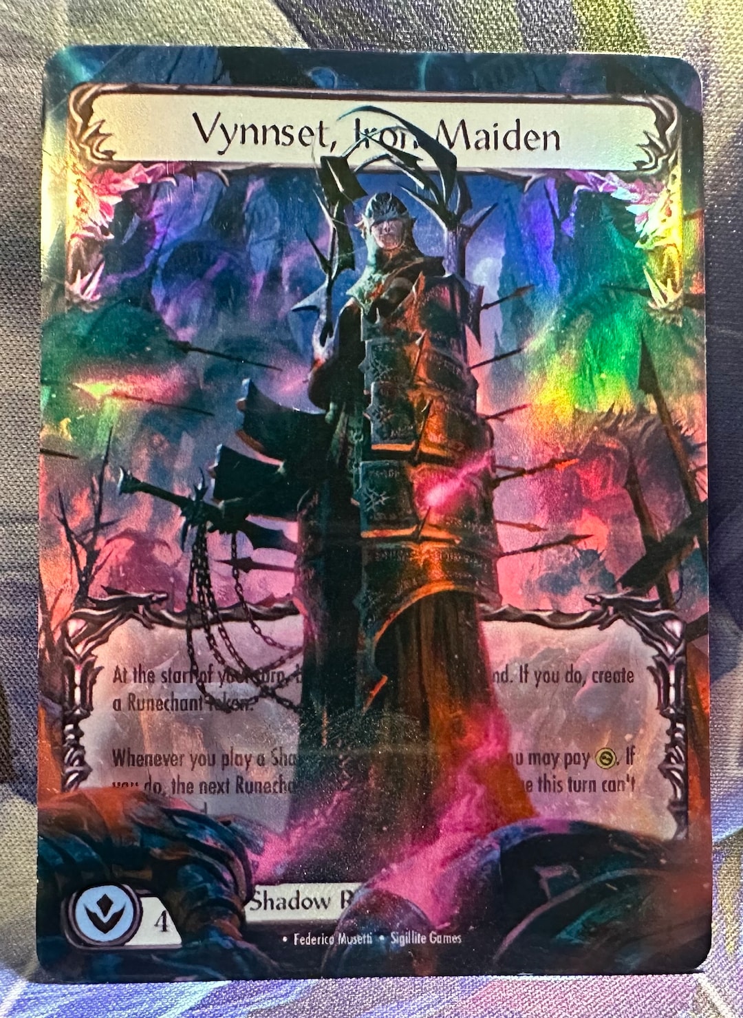 Vynnset, Iron Maiden Alter Token Flesh and Blood TCG - Etsy