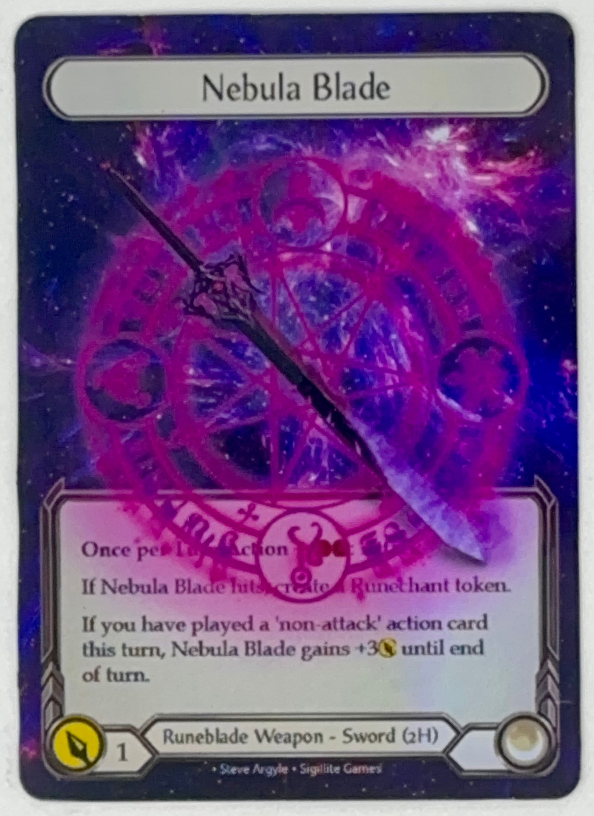 Nebula Blade Alter Token Flesh and Blood TCG - Etsy