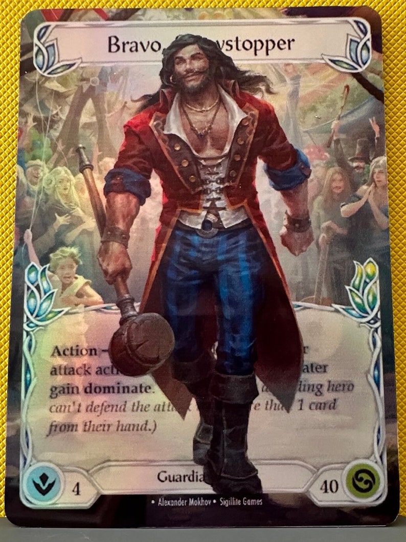 Bravo Showstopper Alter Token Flesh and Blood TCG - Etsy UK