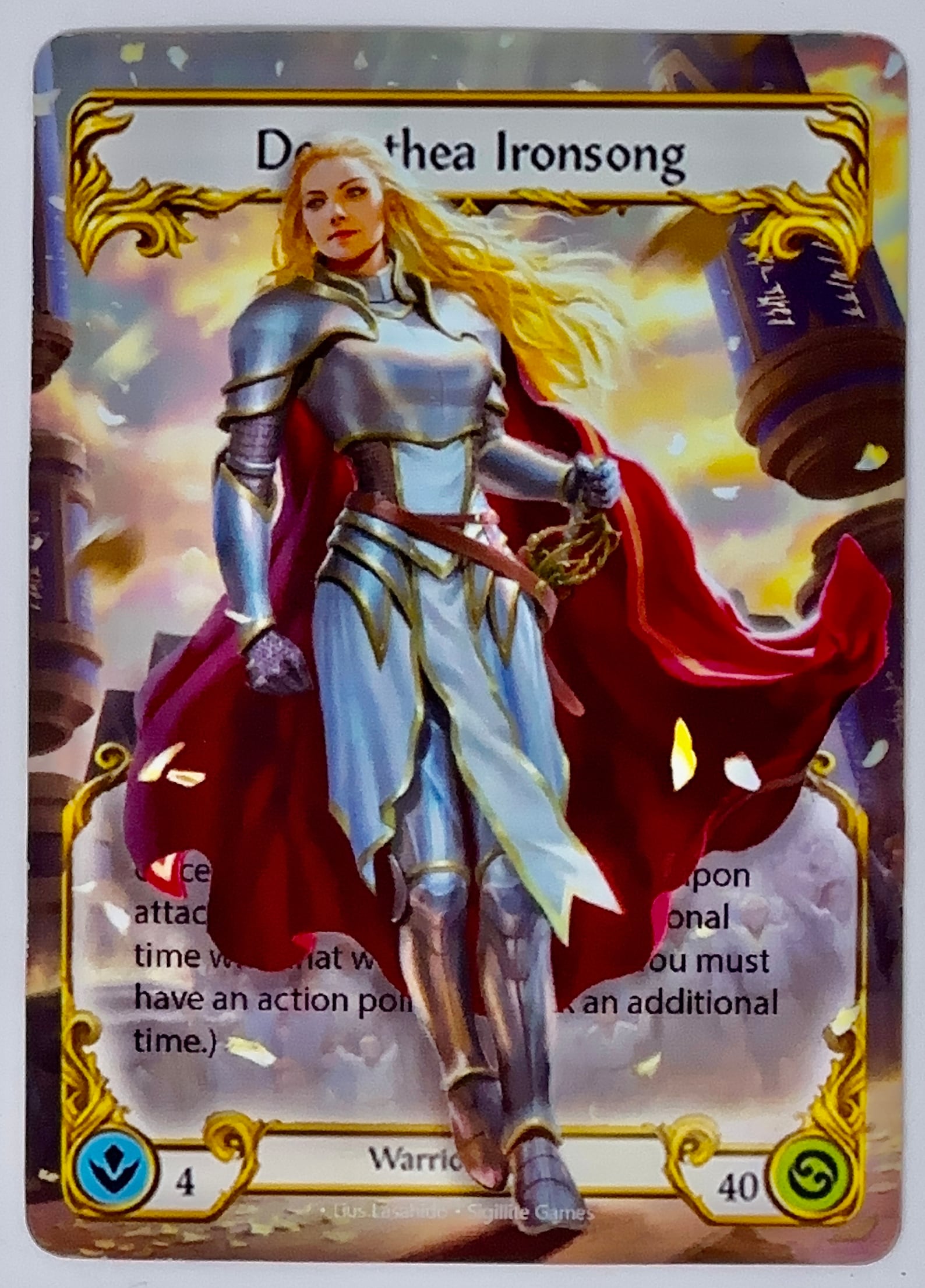 Dorinthea Ironsong Alter Token Flesh and Blood TCG - Etsy