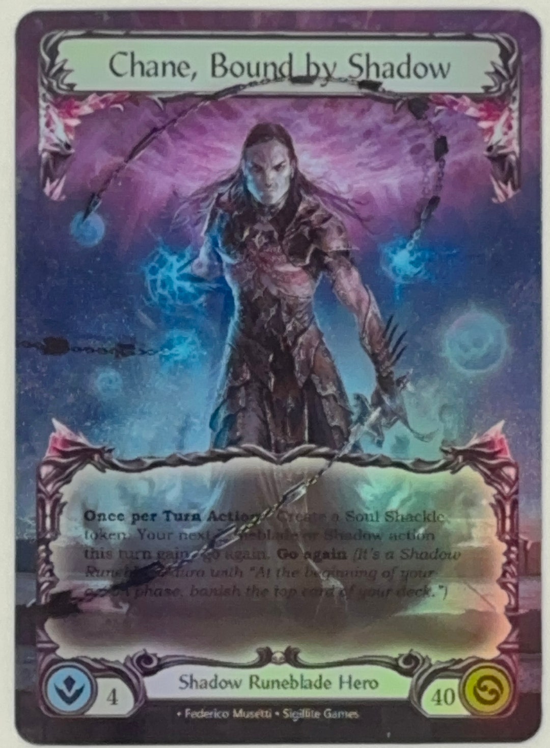 Chane, Bound by Shadow Alter Token Flesh and Blood TCG - Etsy