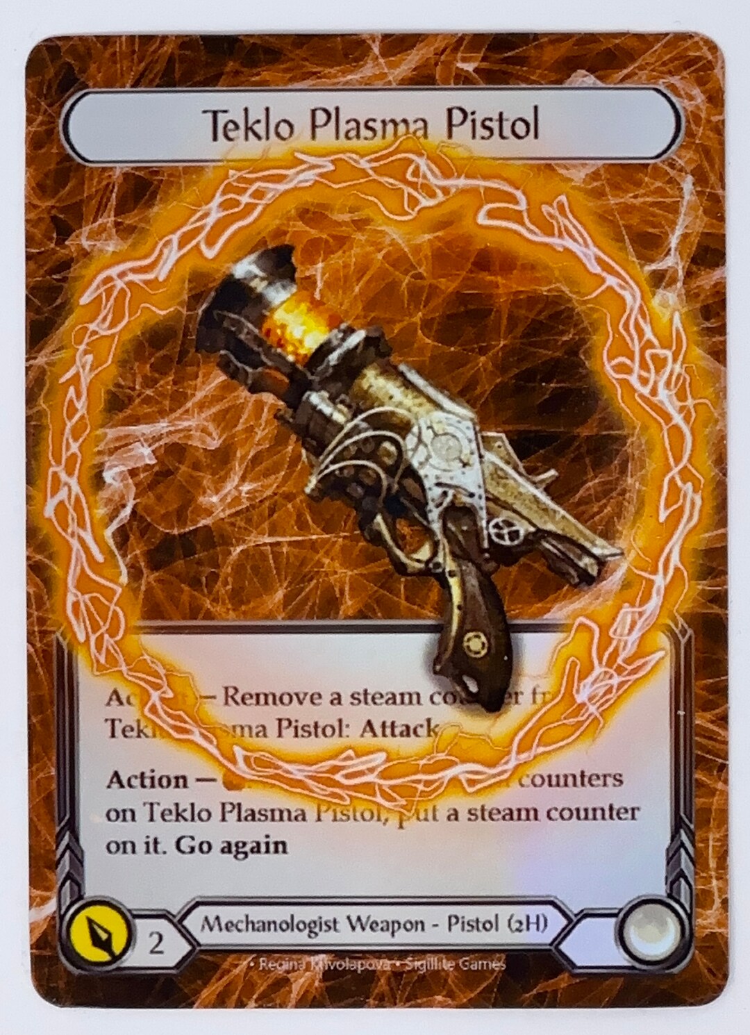 Teklo Plasma Pistol Alter Token Flesh and Blood TCG - Etsy