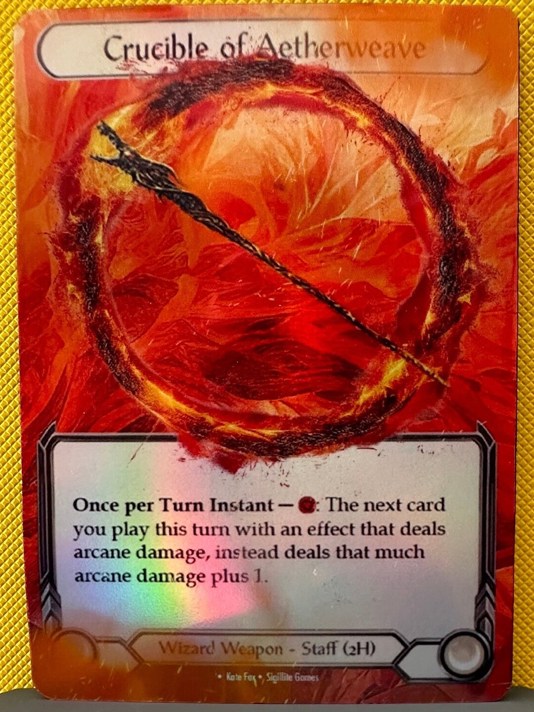 Crucible of Aetherweave Alter Token Flesh and Blood TCG - Etsy