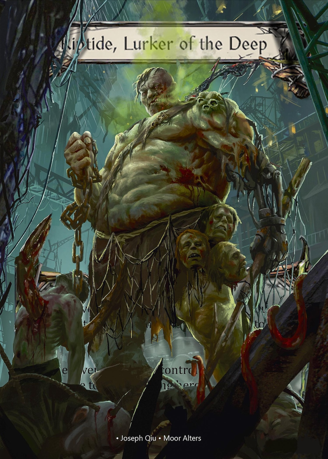 Riptide, Lurker of the Deep - Alter Token - Flesh and Blood TCG - Etsy