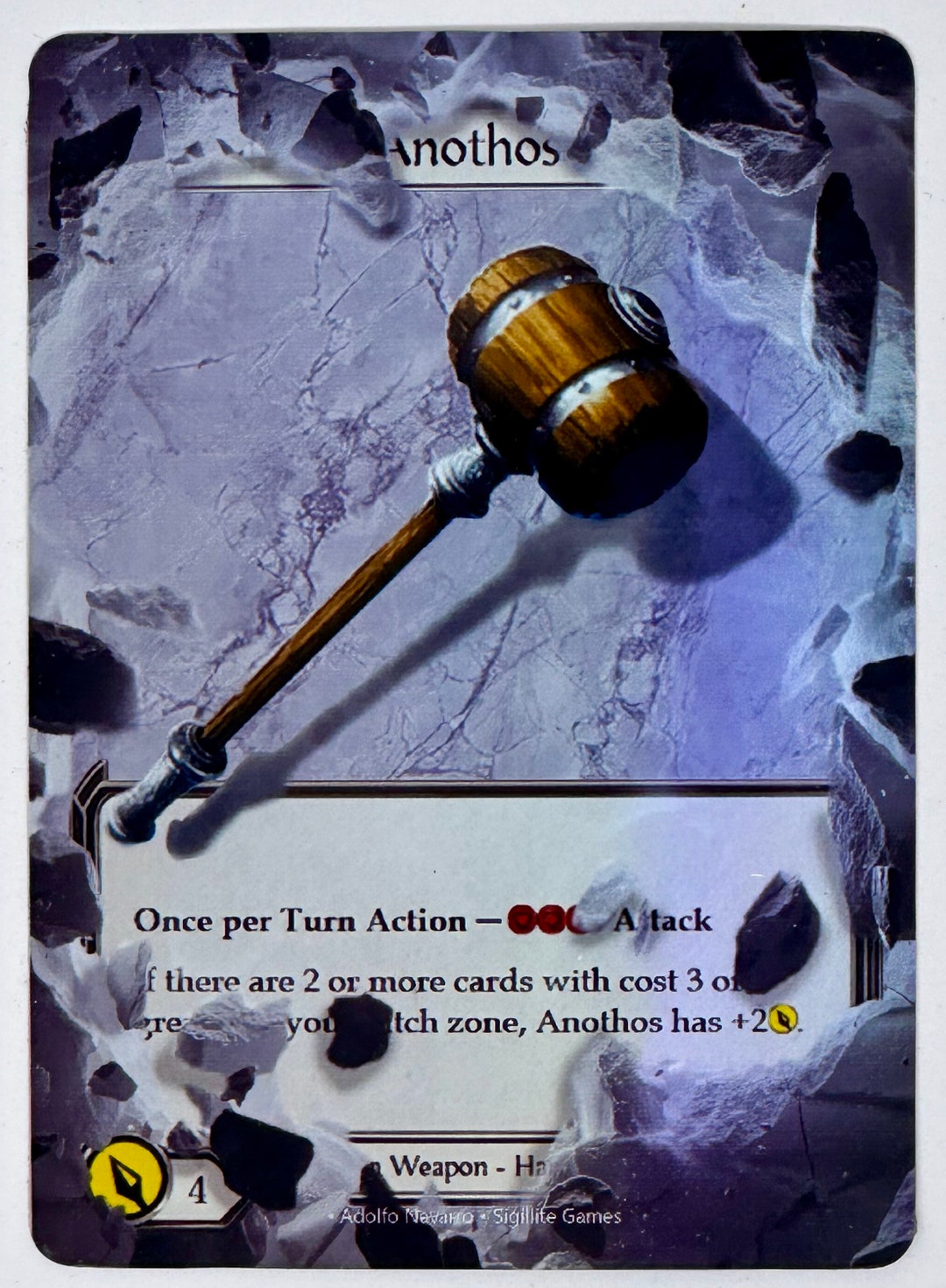 Anothos seismic Variant Alter Token Flesh and Blood TCG - Etsy