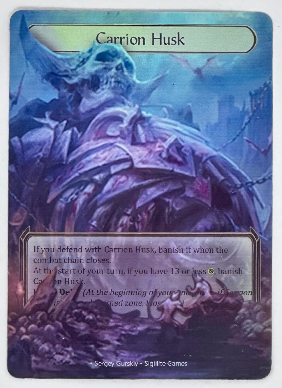 Carrion Husk - PROXY - Flesh and Blood TCG - Etsy