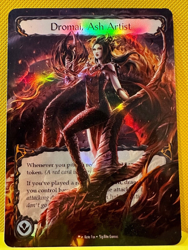Dromai Ash Artist Alter Token Flesh and Blood TCG - Etsy