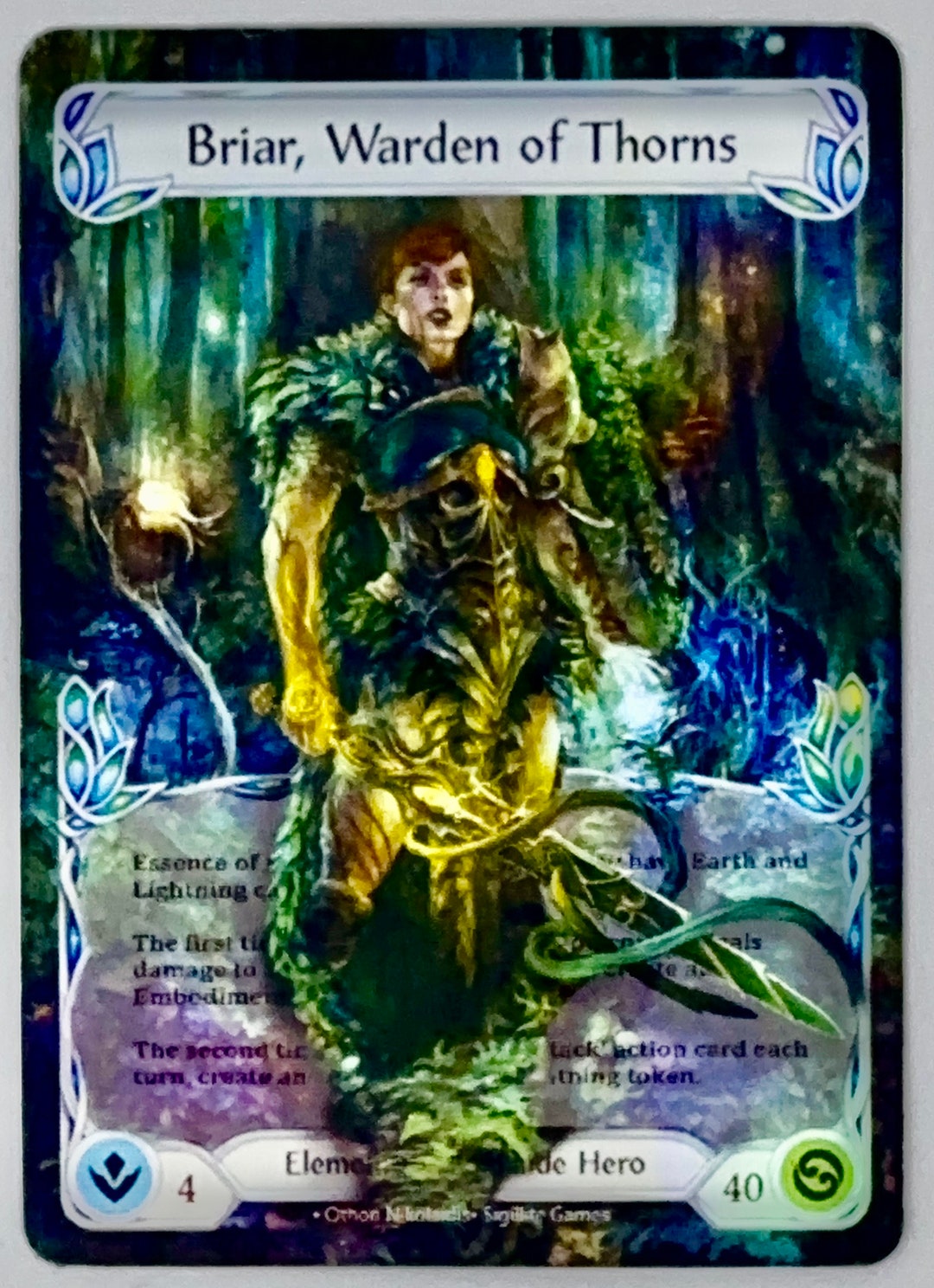 Briar, Warden of Thorns Alter Token Flesh and Blood TCG - Etsy