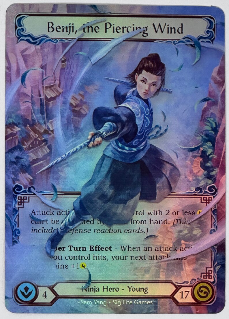 Benji, the Piercing Wind Alter Token Flesh and Blood TCG - Etsy